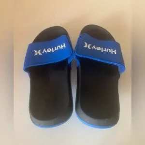 Hurley | Shoes | Hurley Mens Blue Slides | Poshmark